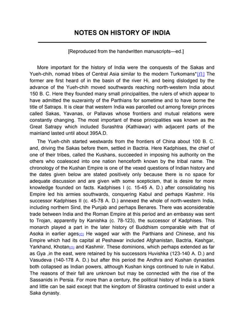 Ancient india guided notes | PPT