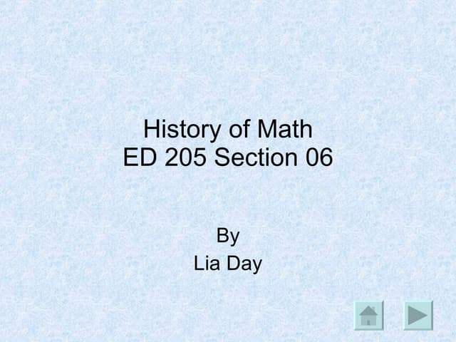 History of Maths | PPTX