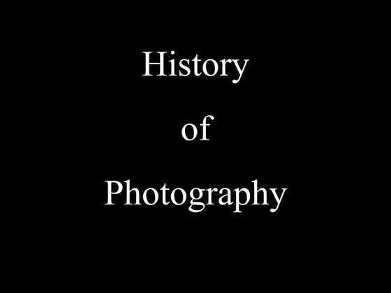 Photography History: The Beginning1901-1950.ppt