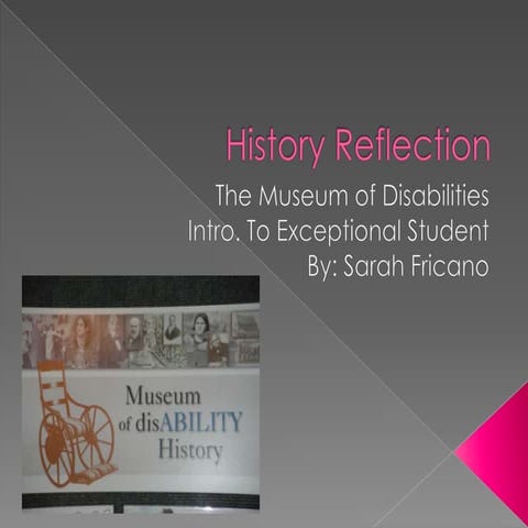 History of disabilities | PPTX