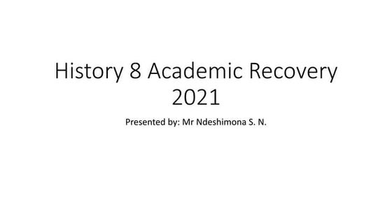 History 9 odendaal plan lesson | PPTX