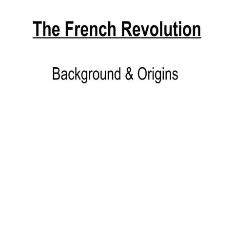History Alive French Revolution Part I | PPT