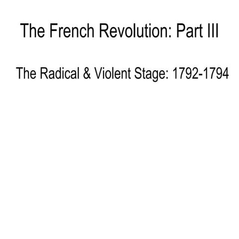 History Alive French Revolution Part Iii | PPT