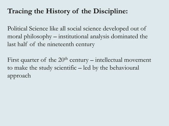 Traditional And Modern Approaches of Political Science | DOCX