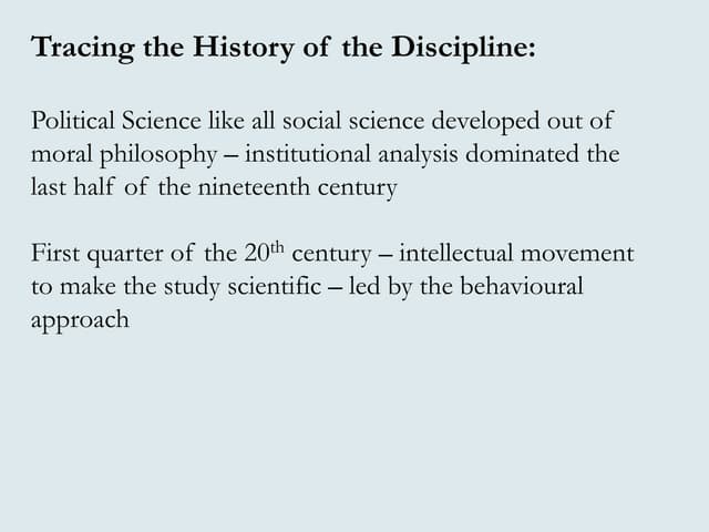Traditional And Modern Approaches of Political Science | DOCX
