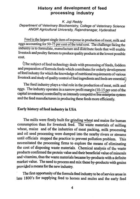 Particle size reduction procedures in feed and fodder processing | PDF