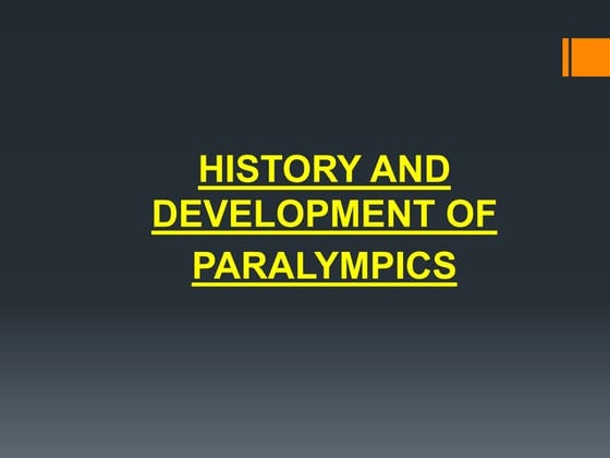 Paralympic games | PPT | Summer Olympic Sports | Olympic Sports