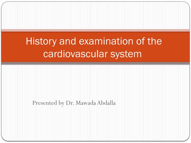 Physiotherapy assessment of cardiac conditions | PPTX