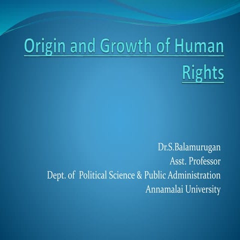 History and growth of human rights | PPTX
