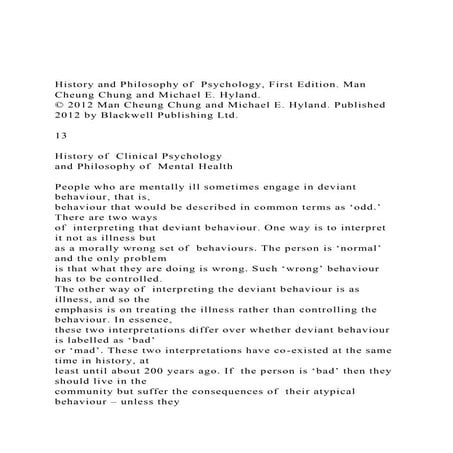 History and Philosophy of Psychology, First Edition. Man Cheu.docx