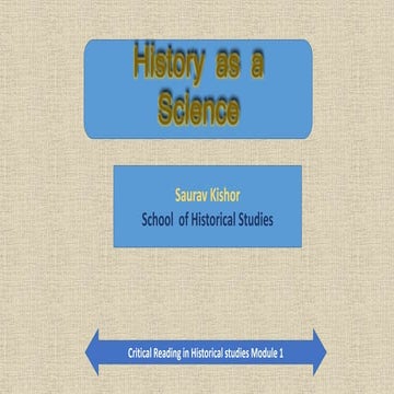 History as a science | PPTX
