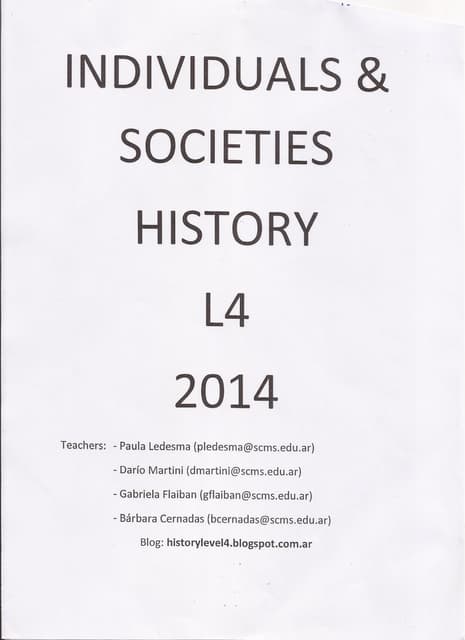 MYP Individuals and Society Criteria of assessment | PPT