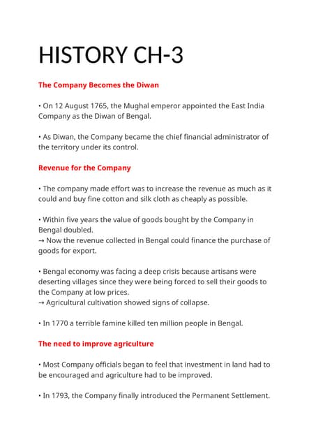 Class 8: Ch-3, Ruling the countryside | PPTX