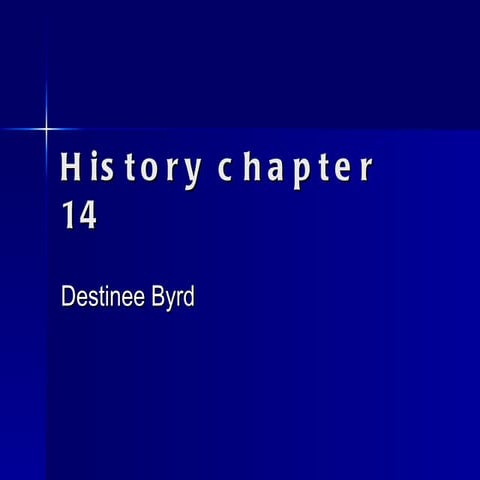 History chapter 14 | PPT