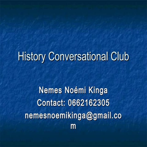 History club | PPT