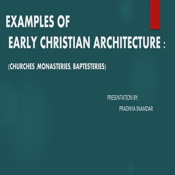 Early christian architecture | PPT