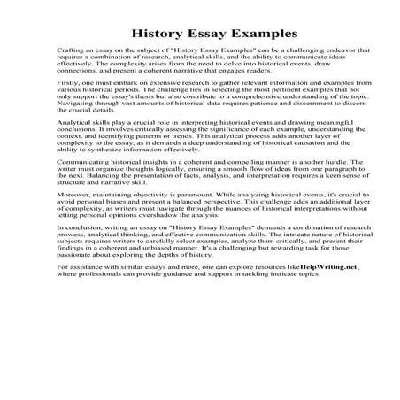 History Essay Examples. 004 Extended Essay Sample Example History ...