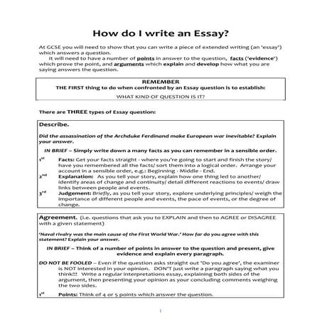 History Essay Writing | PDF