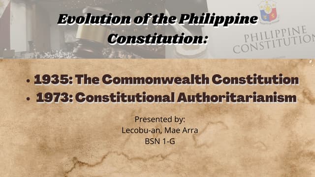 history of 1935 philippine constitution.pptx