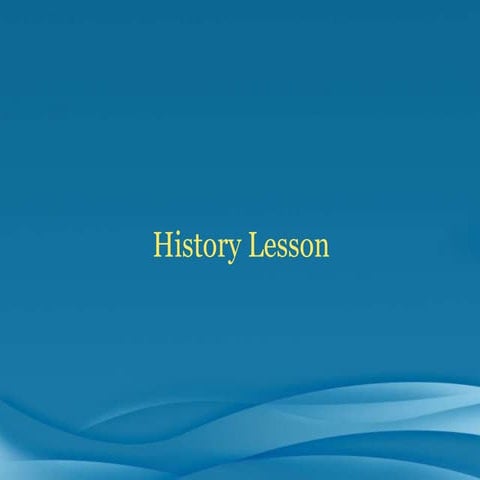 History lesson | PPSX