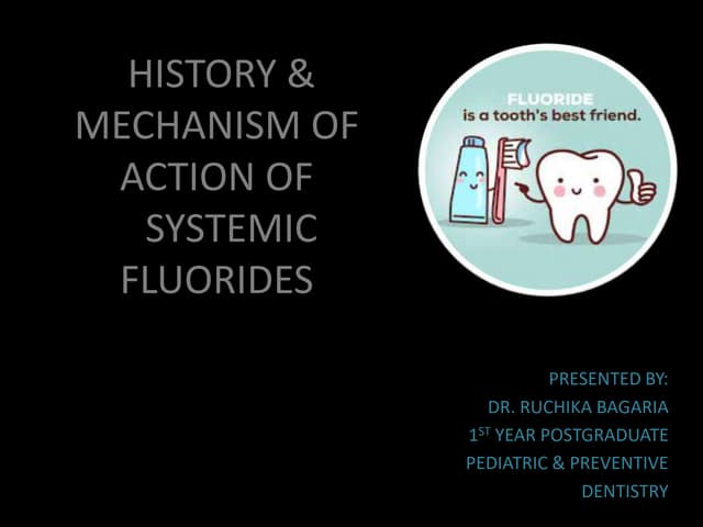 Systemic flouride in Dentistry | PPTX