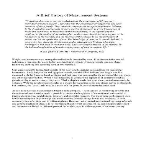 History of measurements | PPT