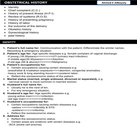 obstetrical History | PDF
