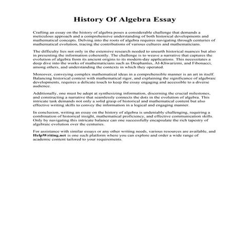 History Of Algebra Essay.pdf