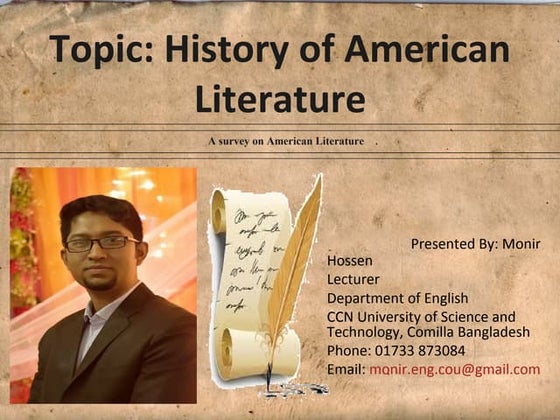 Literature during the American Revolution | PPTX | Books and Literature