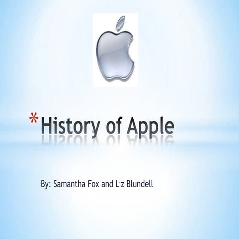 History of Apple | PPTX