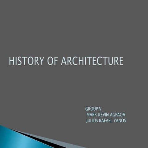 History of architecture | PPTX