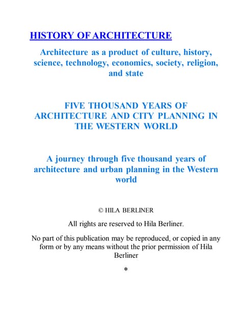 PRE HISTORIC ARCHITECTURE | PDF