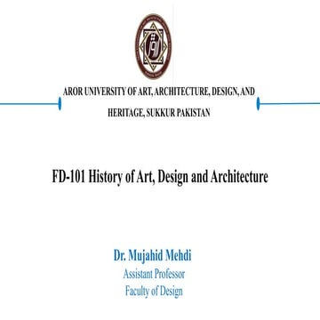 history of art and design at aror university 1.pptx