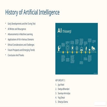 History Of Artifical Intelligence whwhwhwhwhwhw | PPTX