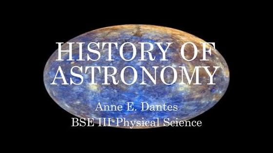 History Of Astronomy | PPT