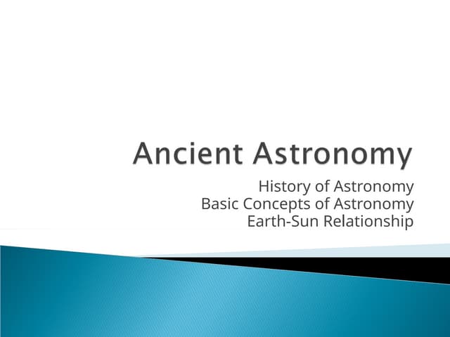 Ancient Astronomy.pptx | Astrology | Religion & Spirituality