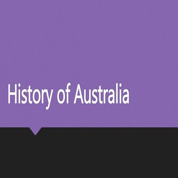 History of Australia | PPTX