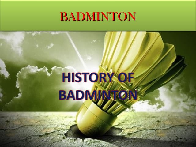 Physical Education (BADMINTON) | PPTX