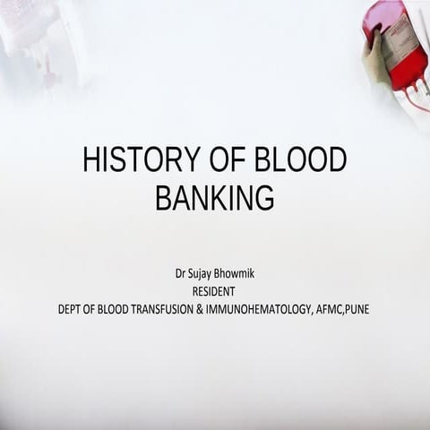 History of blood transfusion | PPT