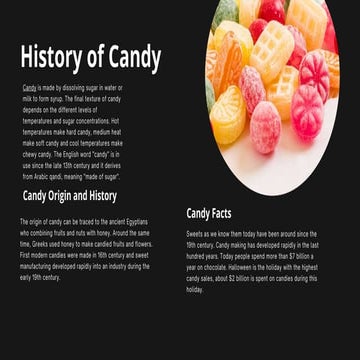 History of Candy - Origin, Facts and Timeline | PPT