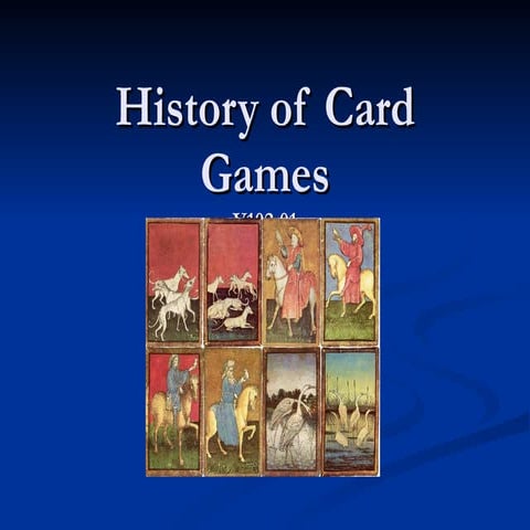 History Of Card Games | PPT