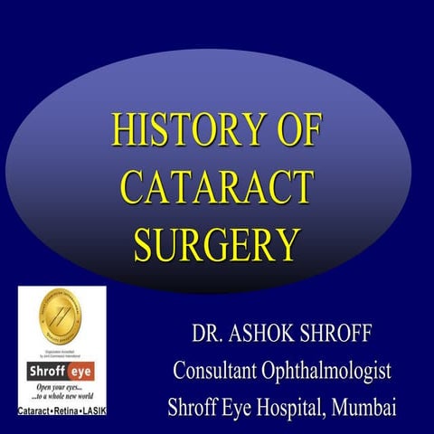 History of Cataract Surgery | PPSX