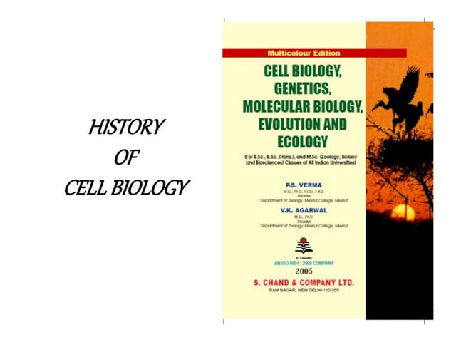 Cell biology:a brief history | PPTX