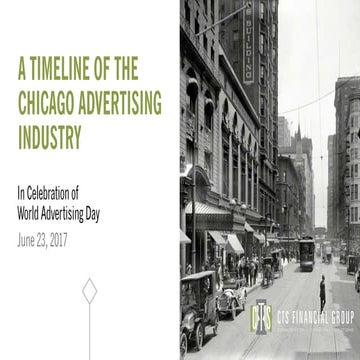 A Timeline of the Chicago Advertising Industry | PDF