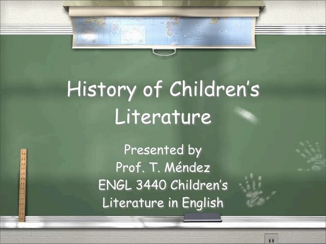 History of Children and Adolescent Literature | DOCX