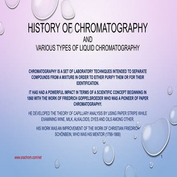 History of chromatography | PPTX