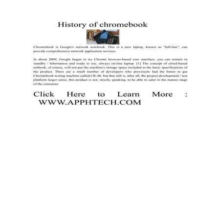 History of chromebook | PDF
