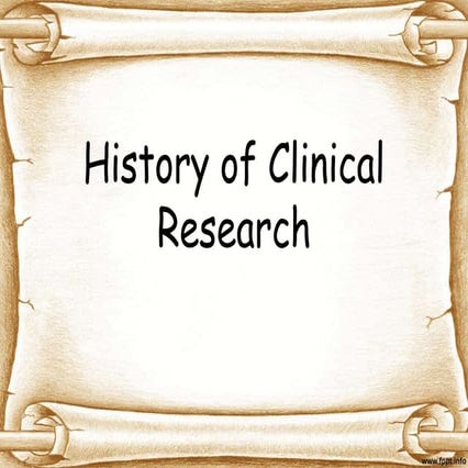 History of _clinical_research (2) | PPT