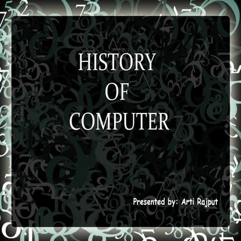 History of computer | PPT