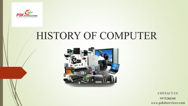 Computer history timeline | PPTX